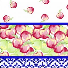 Cortina Tergal Zurich Manzanas Talavera Azul Rey | Parisina