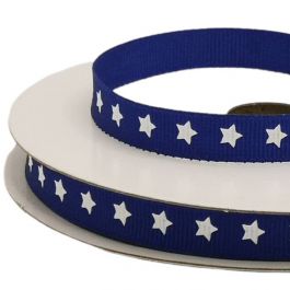 Listón Popotillo Estrella Azul Rey | Mercería Parisina