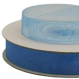 Listón De Organza Liso Azul Turquesa #3 | Mercería Parisina