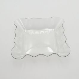 Recipiente de Plástico Transparente 13.7 x 13.7 x 3 cm | Mercería Parisina