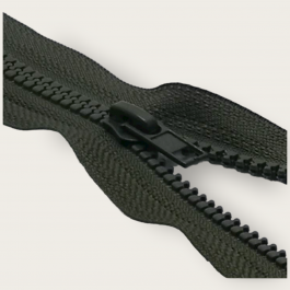 Cierre Separable Parisina Verde Militar 70 cm Diente An