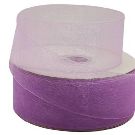 Listón De Organza Liso Lila #9 | Mercería Parisina