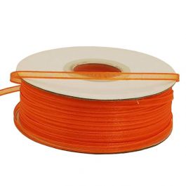 Listón de Organza Satín Liso Naranja #0 | Mercería Parisina