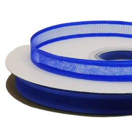 Listón de Organza Satín Liso Azul Rey #1.5 | Mercería Parisina