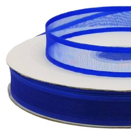 Listón de Organza Satín Liso Azul Rey #3 | Mercería Parisina