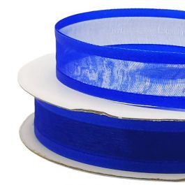 Listón de Organza Satín Liso Azul Rey #5 | Mercería Parisina