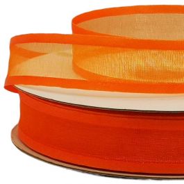 Listón de Organza Satín Liso Naranja #5 | Mercería Parisina