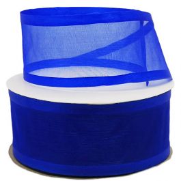 Listón de Organza Satín Liso Azul Rey #12 | Mercería Parisina