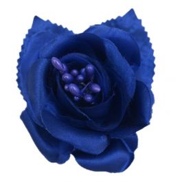 Rosa de Organza Azul Rey EG | Mercería Parisina