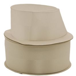 Listón Popotillo con Satín Blanco | Mercería Parisina