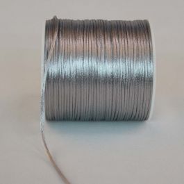 Cordón Cola de Rata Plata 3 mm | Mercería Parisina