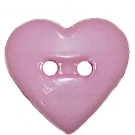 Boton Corazón Rosa #24 | Mercería Parisina