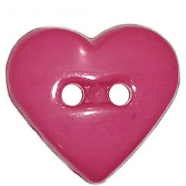 Boton Corazón Fiusha #24 | Mercería Parisina