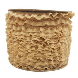 Encaje Valenciano Plisado #1 G165089 Beige 2 Cm | Mercería Parisina