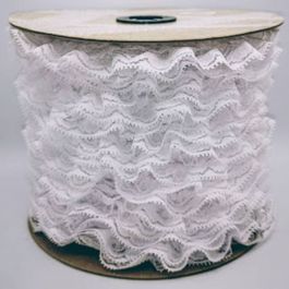 Encaje Valenciano Plisado #4 Mediano | Mercería Parisina