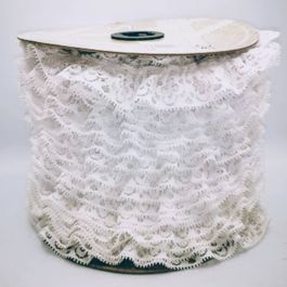 Encaje Valenciano Plisado #2 Mediano | Mercería Parisina