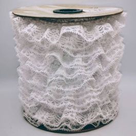 Encaje Valenciano Plisado #6 Mediano | Mercería Parisina