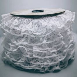 Encaje Valenciano Plisado #3 Ancho | Mercería Parisina