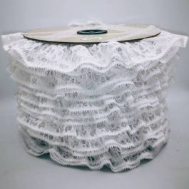 Encaje Valenciano Plisado #6 Ancho | Mercería Parisina