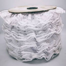 Encaje Valenciano Plisado #7 Ancho | Mercería Parisina