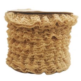 Encaje Valenciano Plisado #2 G165418 Beige 3 Cm | Mercería Parisina