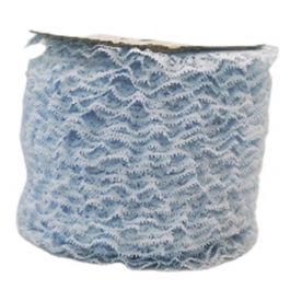 Encaje Valenciano Plisado #3 H165124 Cielo 2 Cm | Mercería Parisina