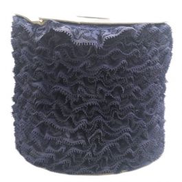 Encaje Valenciano Plisado #3 H165124 Marino 2 Cm | Mercería Parisina