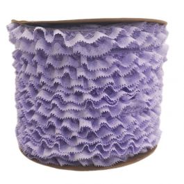 Encaje Valenciano Plisado #1 G165089 Lila 3 Cm | Mercería Parisina