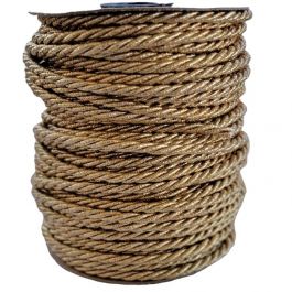 Cordón Metálico Supremo Dorado 3 Cabos | Mercería Parisina