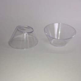 Tazón de plástico Trunco Transparente | Mercería Parisina