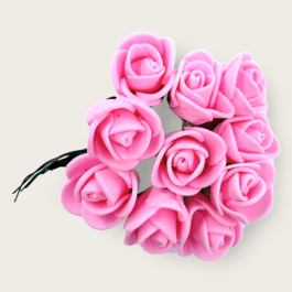 Rosa de Foami Rosa Chica | Mercería Parisina