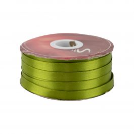 Listón Satinado Liso Verde Olivo #1 | Mercería Parisina