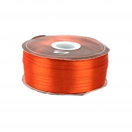 Listón Satinado Liso Naranja #3 | Mercería Parisina