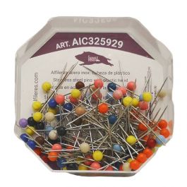 Alfiler de Acero Inoxidable Surtido 32 mm Mod.Con cabeza de plástico ...